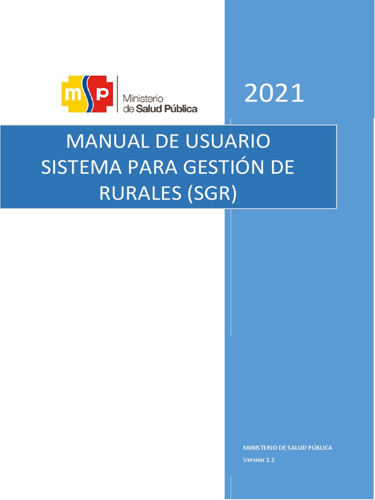 MANUAL DE USUARIO SGR - Rev 1.2 | PDF | Contraseña | Distribución de Linux