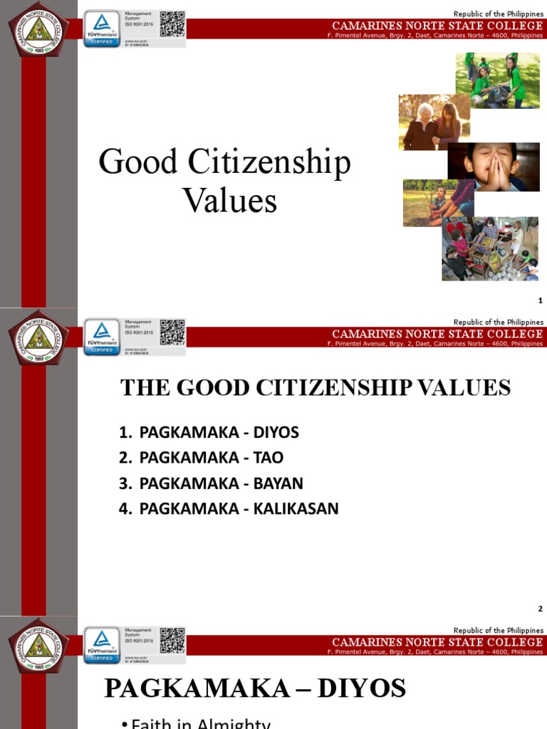 NSTP Citizenship Training Good Citizenship Voters Education | PDF ...