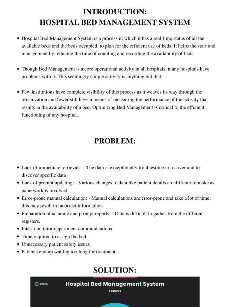 Hospital Bed Management System | Download Free PDF | Hospital | Patient