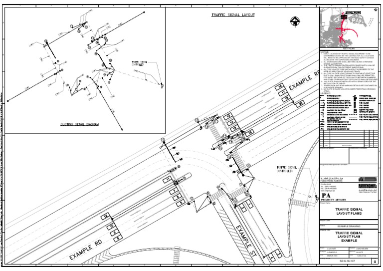 Traffic Signal Layout Plan Example | PDF | Traffic | Traffic Light