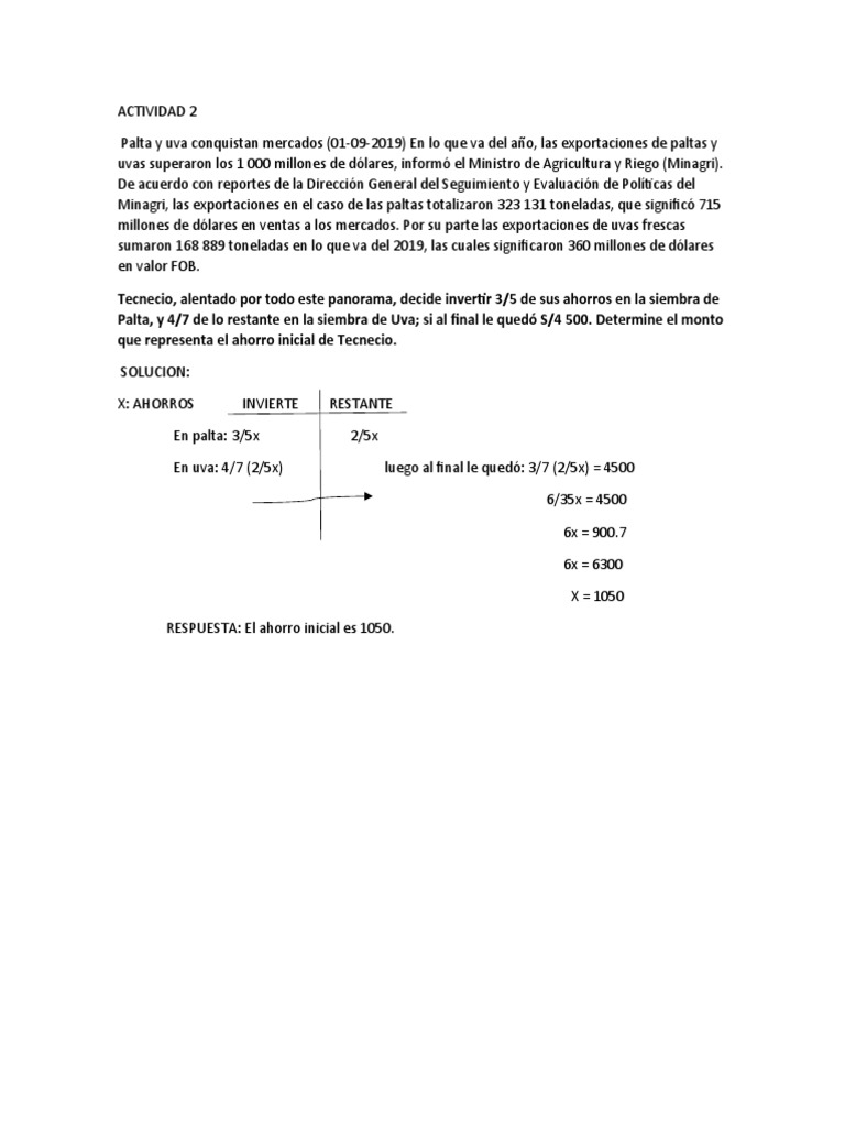 ACTIVIDAD 1 Mate Tarea | PDF