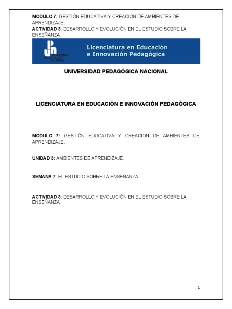 Jarf - Desarrollo y Evolucion en El Estudio Sobre La Enseñanza | PDF ...