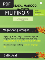 Tuntunin at Pamantayan para Sa Patimpalak NG Paggawa NG Slogan at ...