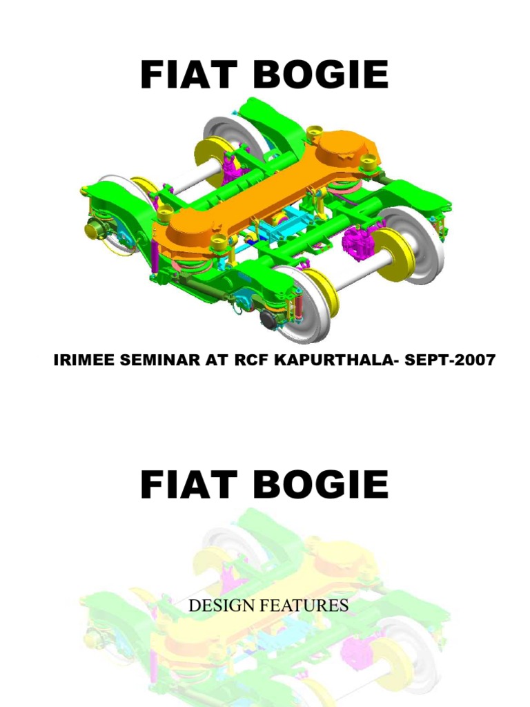 LHB and Fiat Bogie Components Guide | PDF | Vehicles | Vehicle Technology