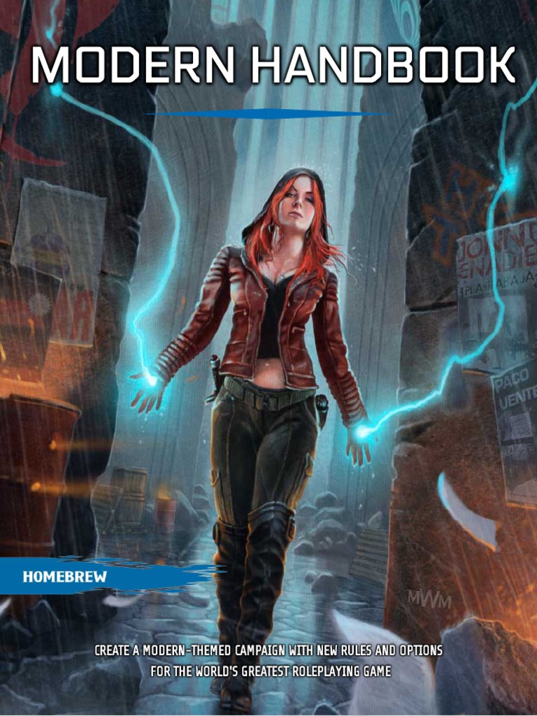 THE MODERN HANDBOOK: A 5E SUPPLEMENT FOR MODERN SETTINGS | PDF | Fires
