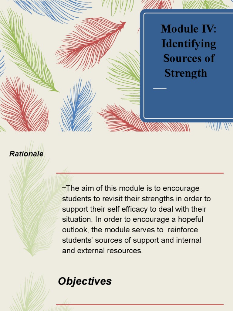 Identifying Sources of Strength | PDF | Cognition | Cognitive Science