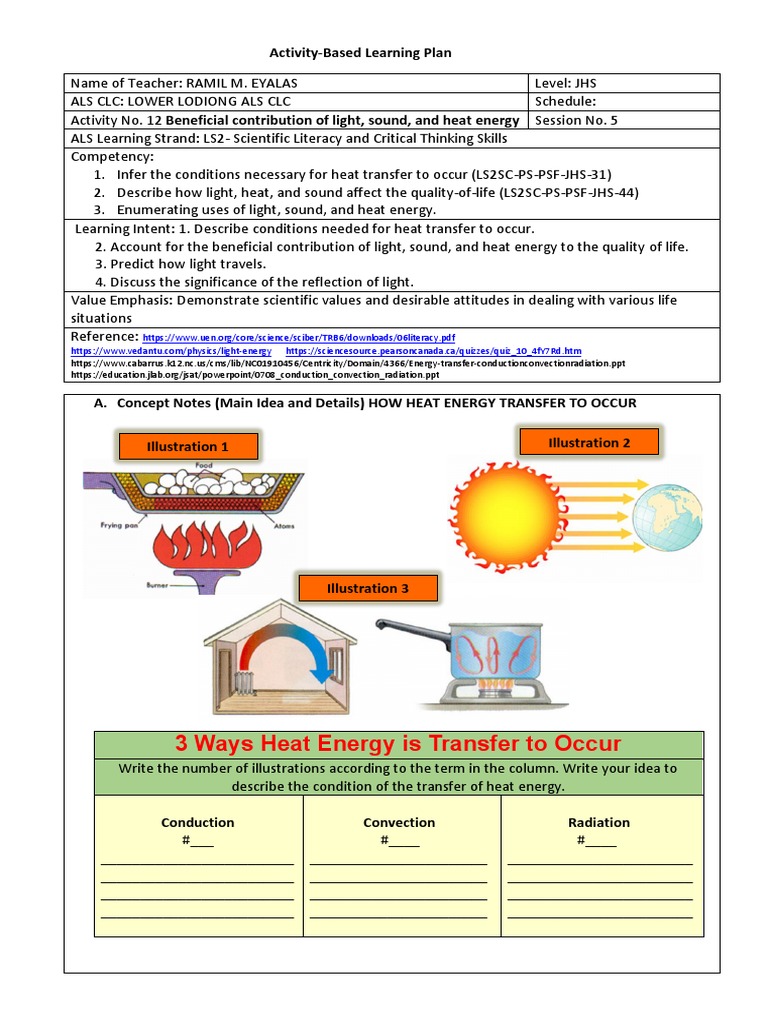 LS2 How Lights Sound and Heat Travels Week 5 | PDF | Light ...
