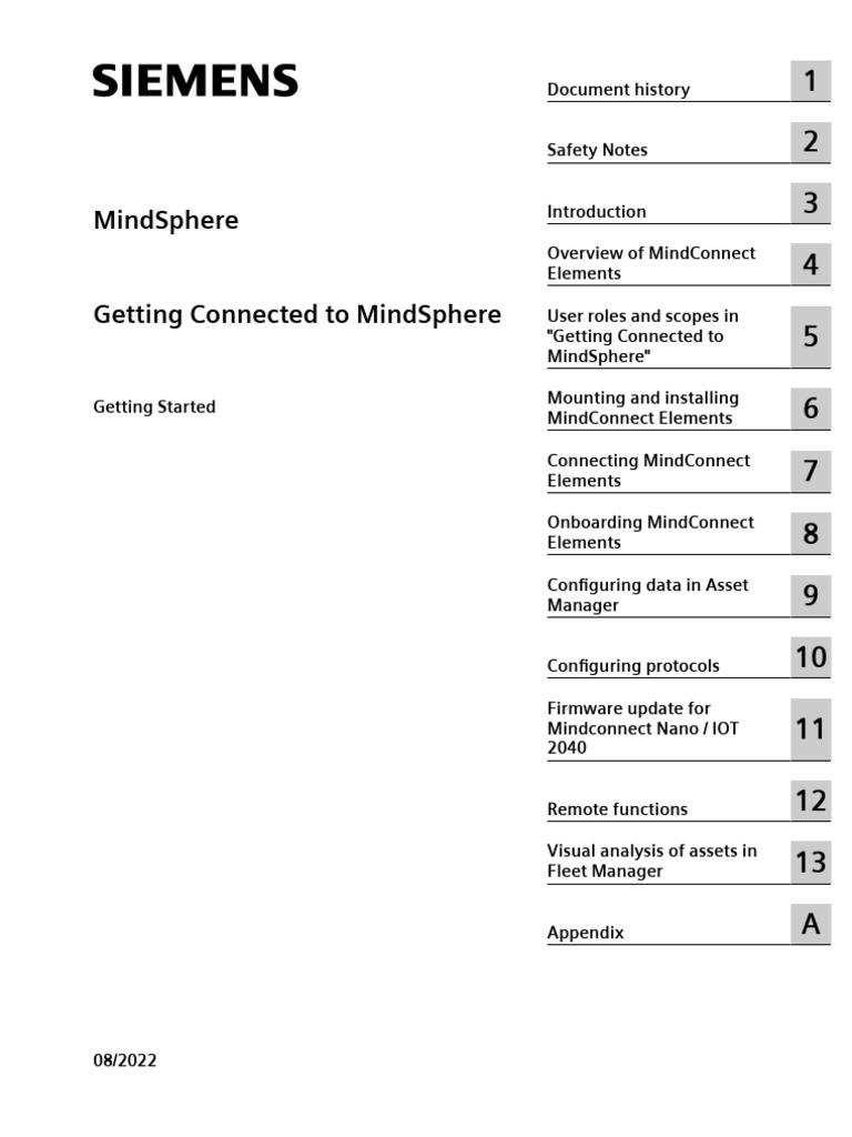 MindSphere: Getting Started | PDF | Electrostatic Discharge | Computer Network
