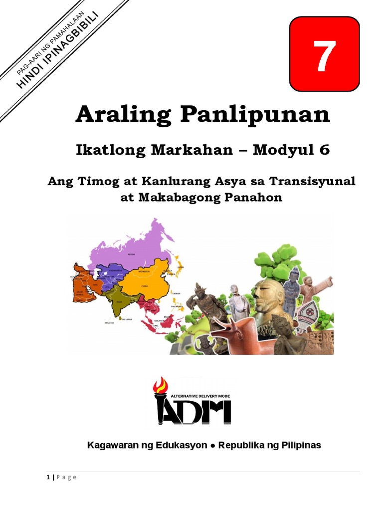Araling Panlipunan: Ikatlong Markahan - Modyul 6 | PDF