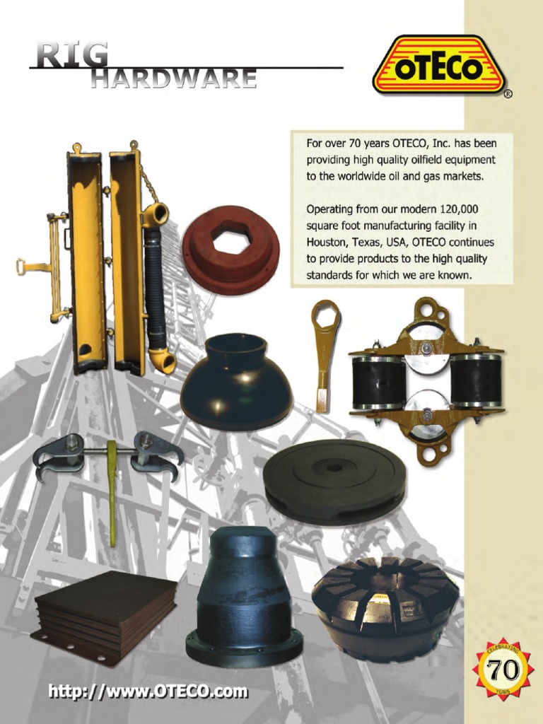 Oteco Rig Hardware Product Brochure | PDF
