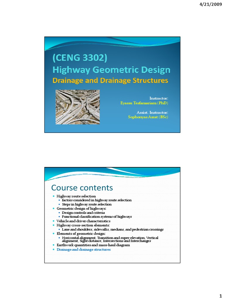 10. Drainage and Drainage Structures | PDF | Drainage Basin | Surface ...