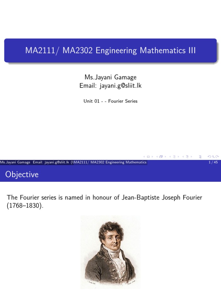 Fourier Series in Engineering Mathematics | PDF | Fourier Series ...