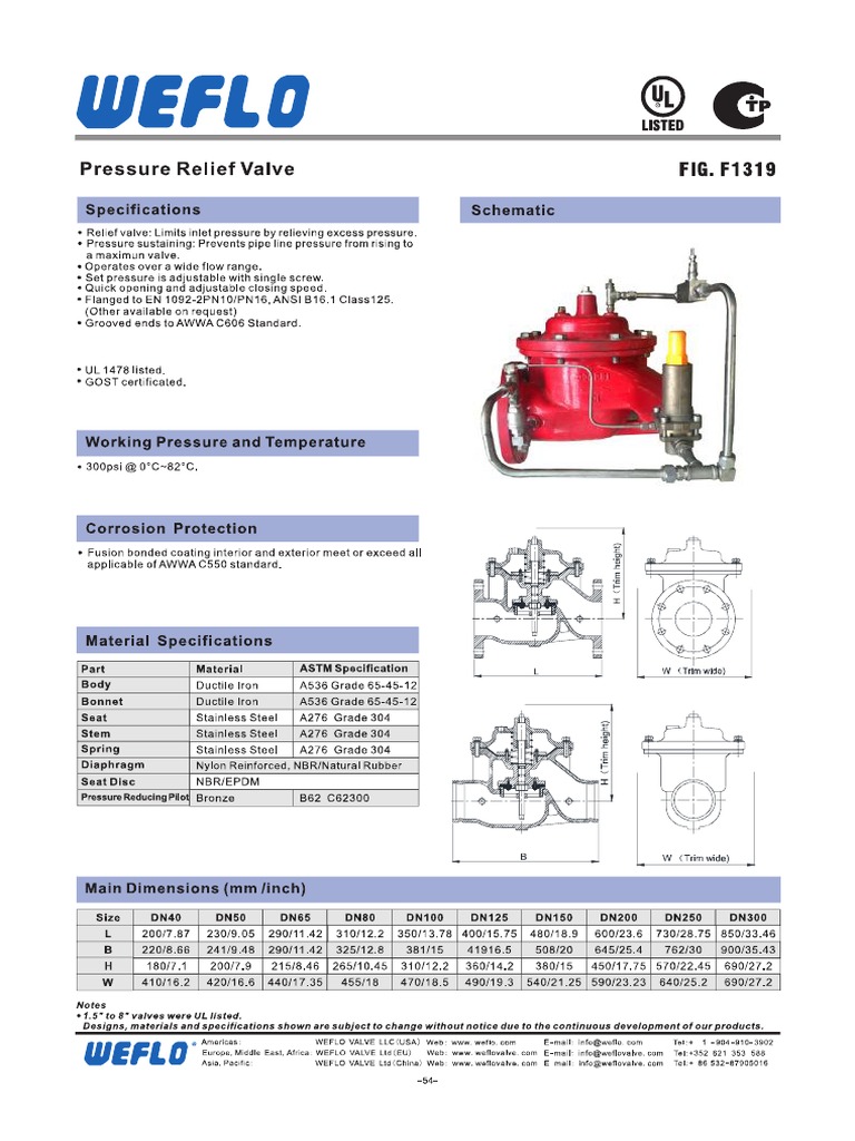 Brosur Safety Valve WEFLO | PDF