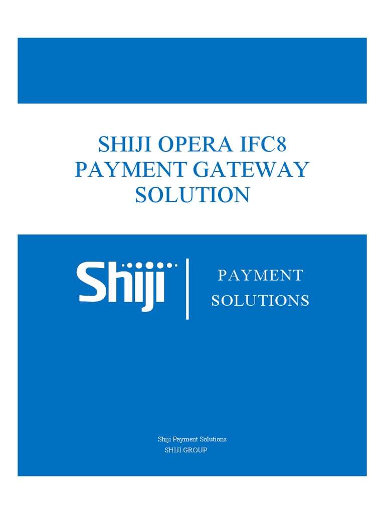 Shiji IFC8 Solution | PDF | Payment Card Industry Data Security ...