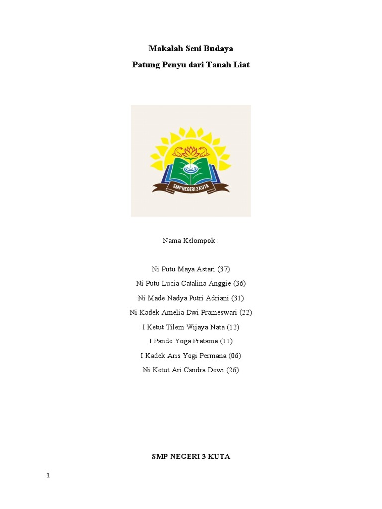 MAKALAH SENIBUDAYA PATUNG MAYA 9c.dock | PDF