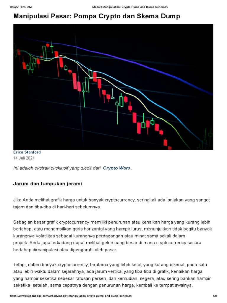 Market Manipulation - Crypto Pump and Dump Schemes | PDF