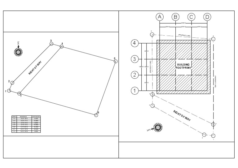 Building Foot Print Sample Plan | PDF