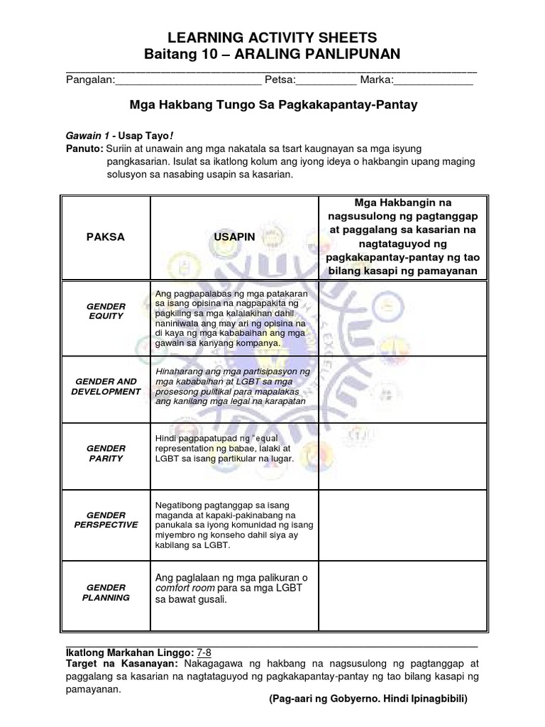 Ap 10 Q3 Las 4 | PDF