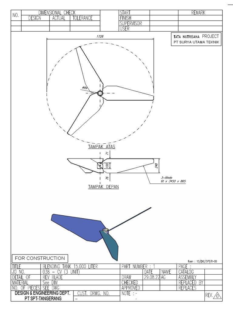 Project: Design & Engineering Dept. PT Spt-Tangerang | PDF