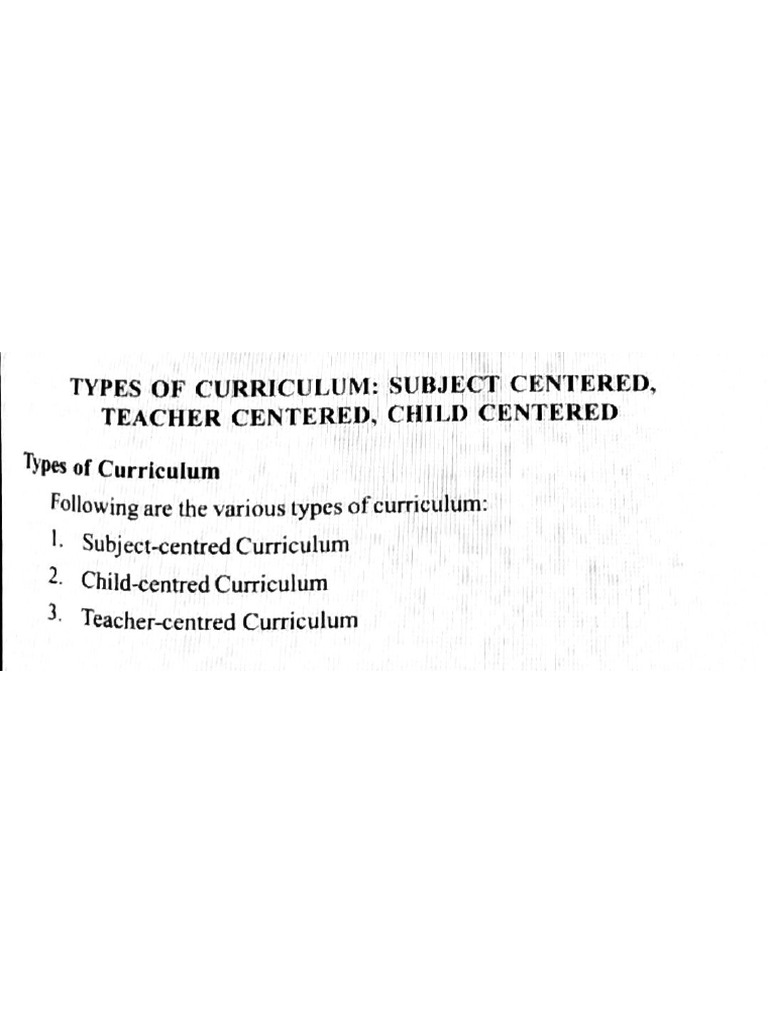 Curriculum Design | PDF