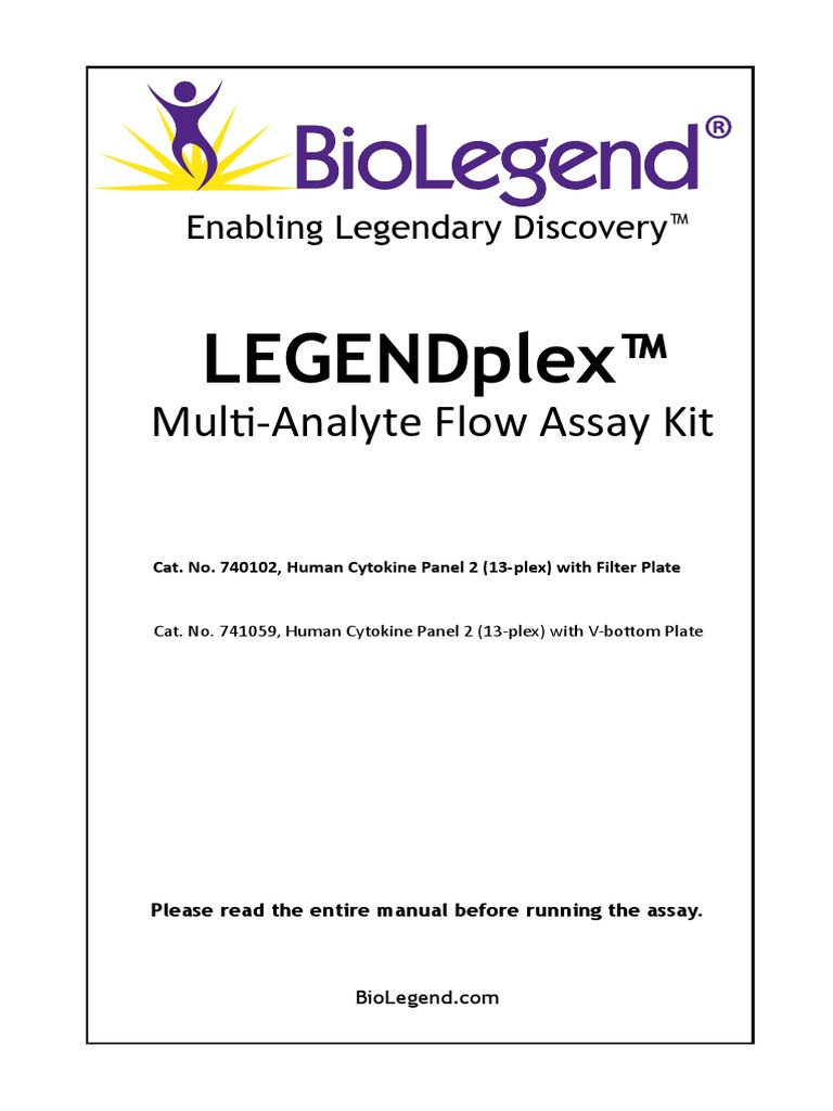Legendplex™ Legendplex™: Mul-Analyte Flow Assay Kit Mul-Analyte Flow ...