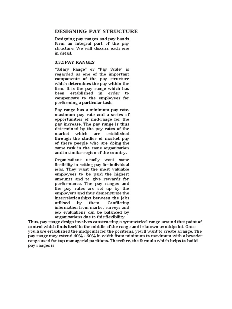 Designing Pay Structure | PDF