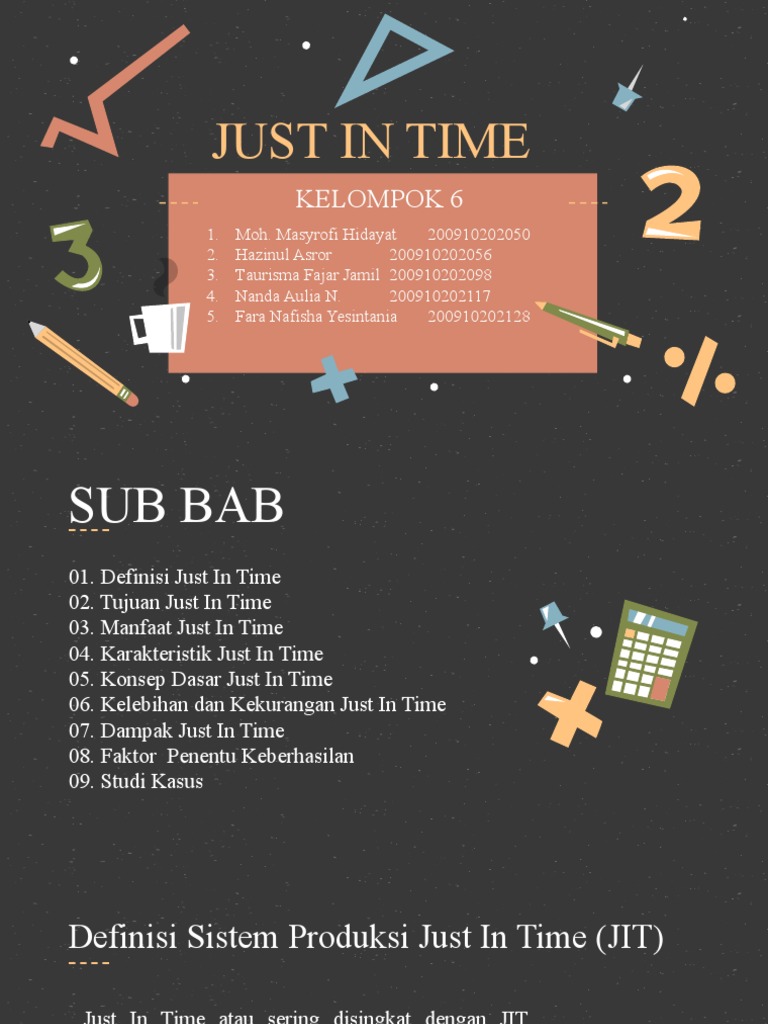 Kelompok 6 Just in Time | PDF