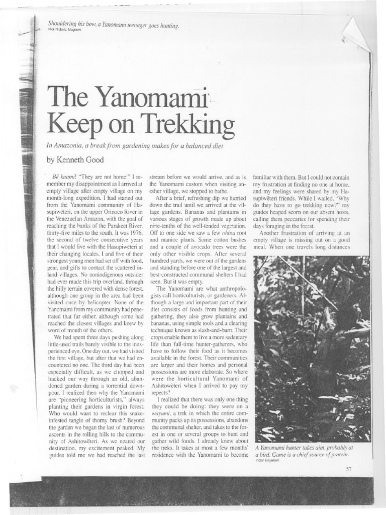 Good Kenneth - The Yanomami Keep On Trekking0001 | PDF