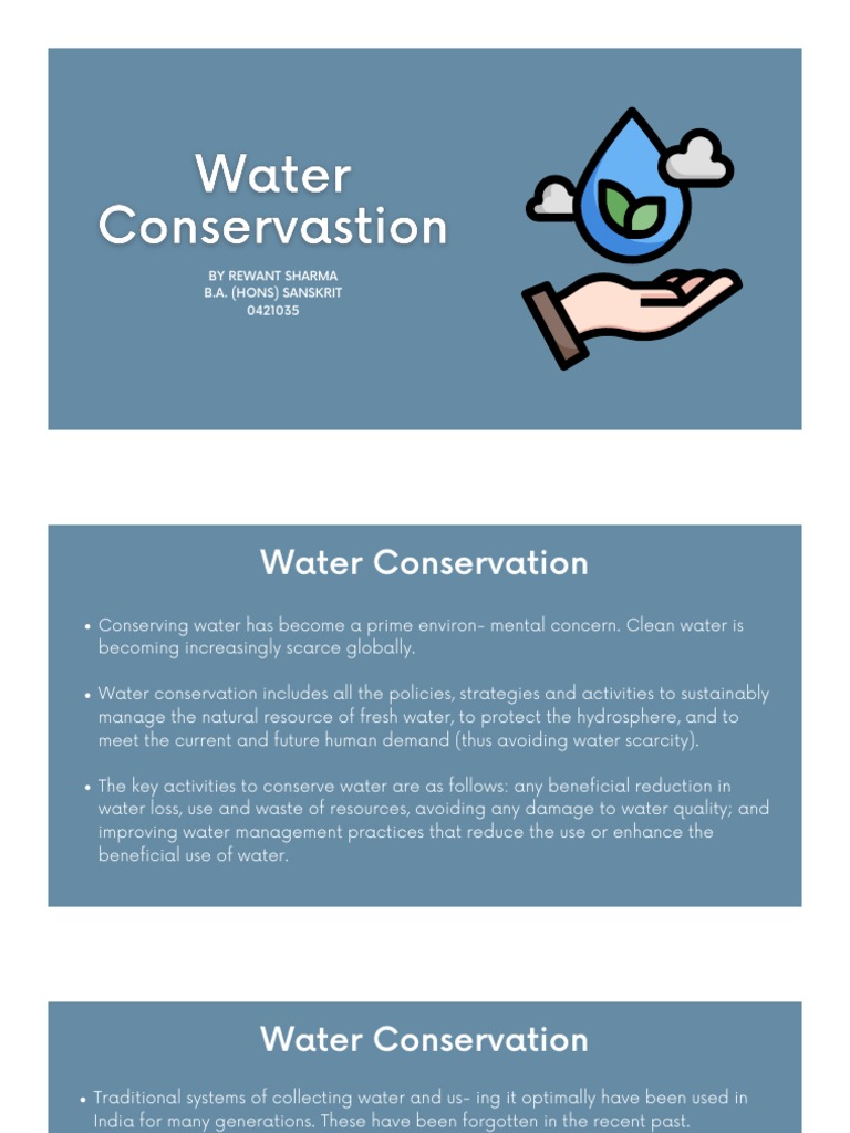 Water Conservation Strategies and Practices | PDF