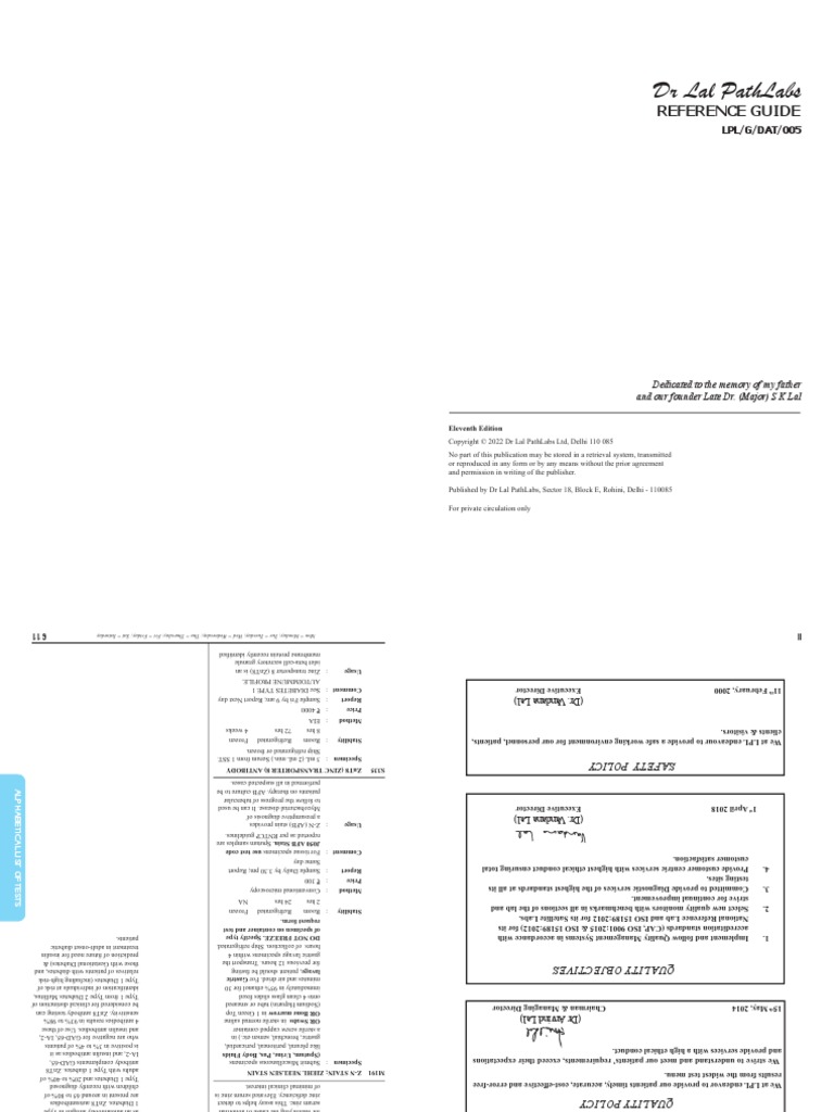 With Price DR LAL PATHLAB Final PDF - Booklet | PDF | Zinc | Zika Fever