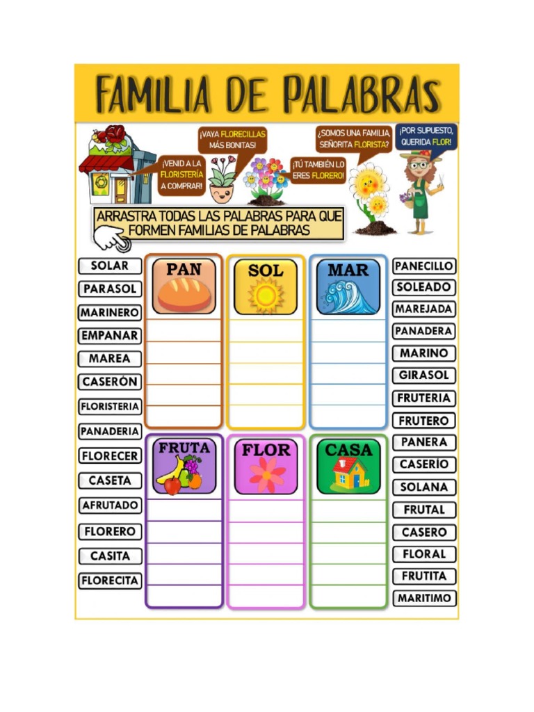 Famila de Palabras | PDF