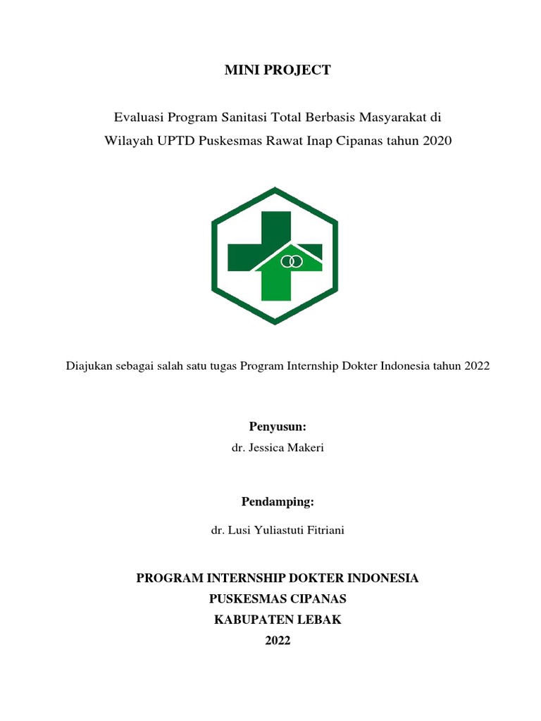 Evaluasi Program STBM Di Wilayah Uptd Puskesmas Cipanas Tahun 2020 ...