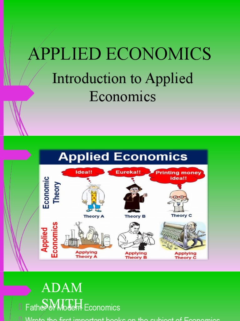 Understanding Applied Economics Concepts | PDF | Economics | Resource