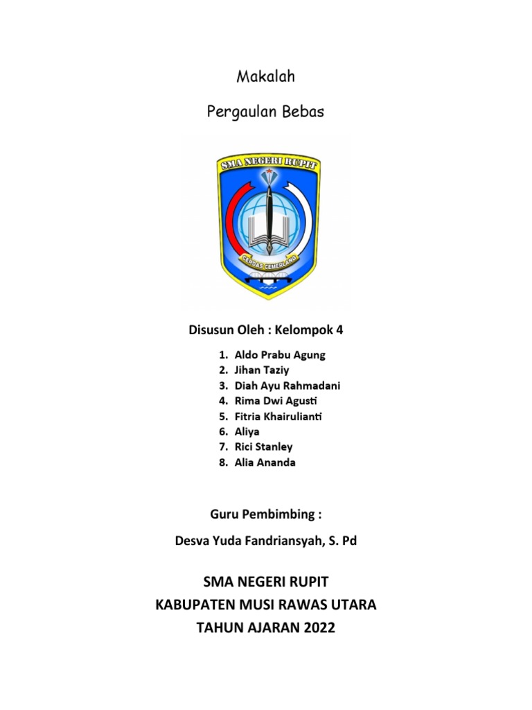 PERGAULAN BEBAS DAN SEKS DI KALANGAN REMAJA | PDF