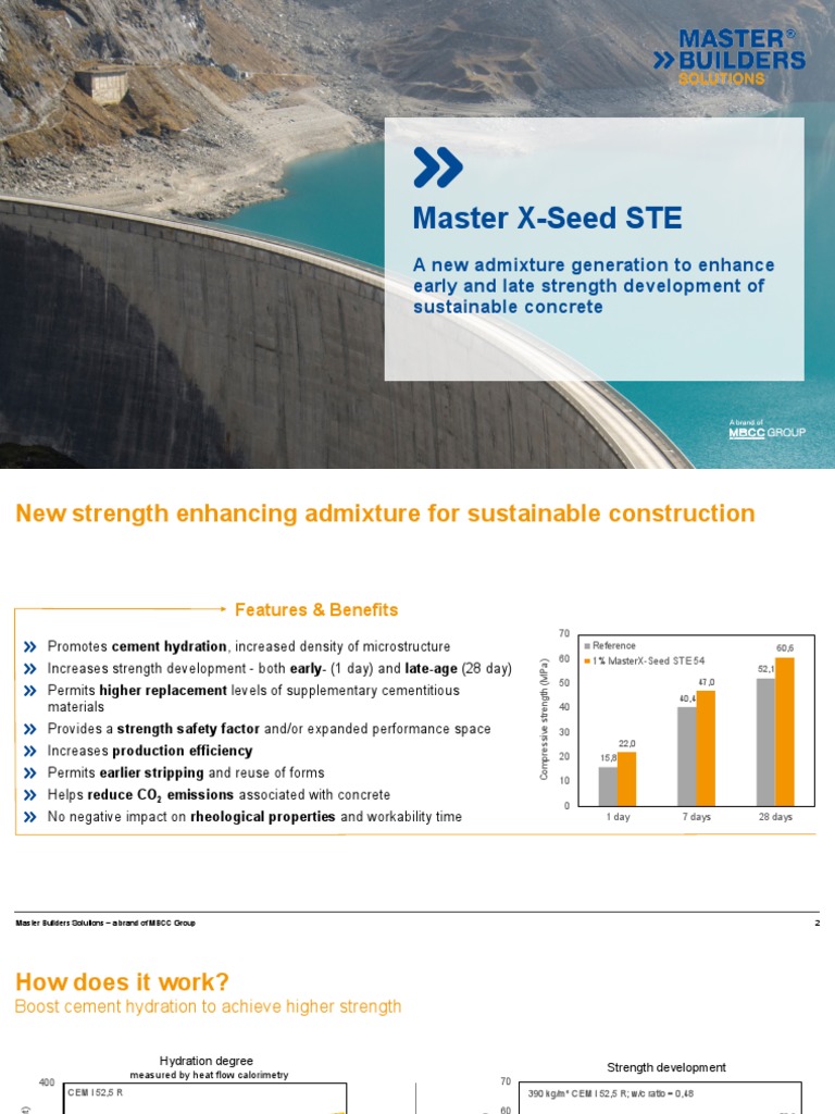 Master X-Seed STE - Ext | PDF | Concrete | Cement