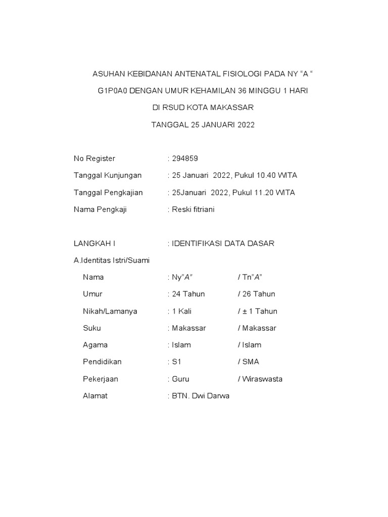 Askeb Anc Fisiologi Kiki | PDF