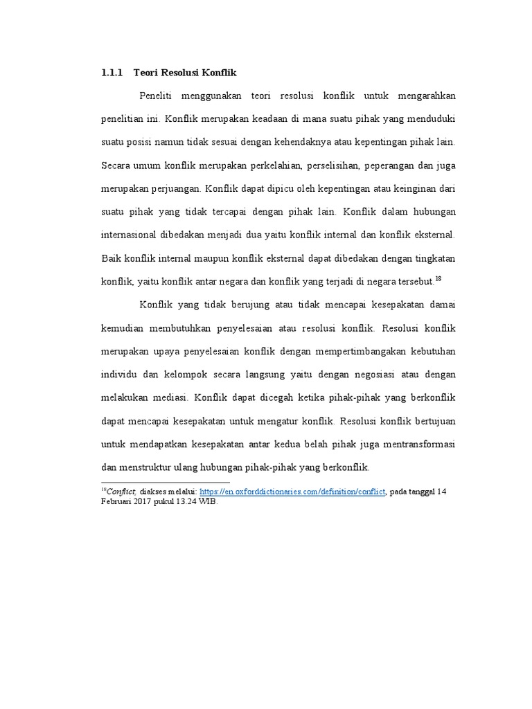 Teori Resolusi Konflik | PDF | Politik