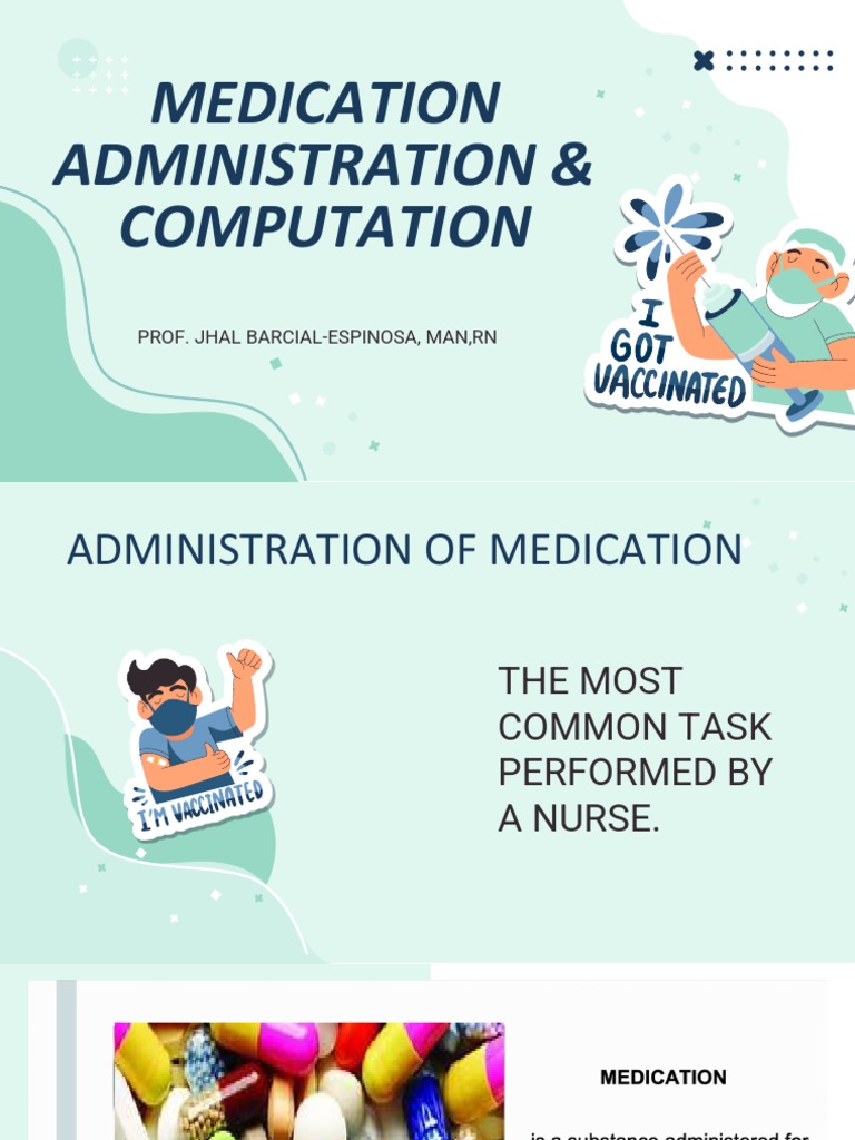 Medication Administration Review Pdf Pharmaceutical Sciences Medicine