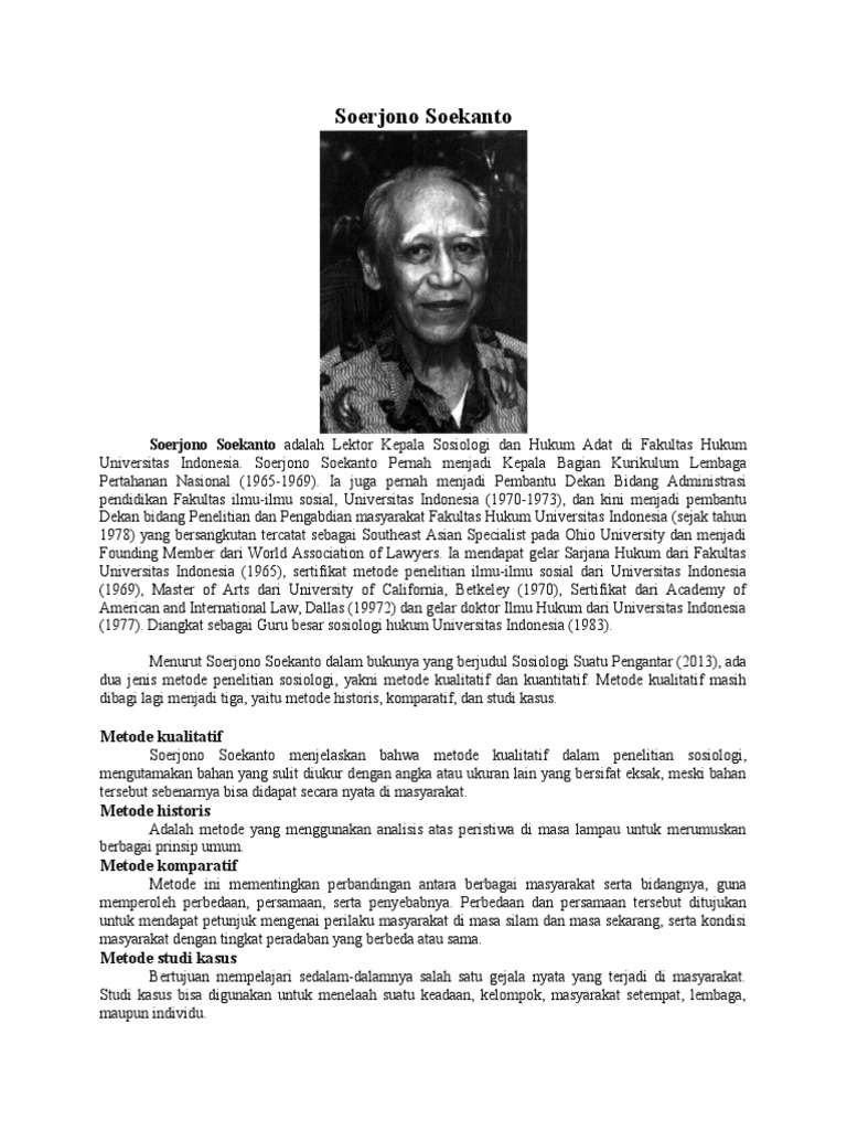 Soerjono Soekanto | PDF