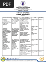 Curriculum Map - PERDEV | PDF | Stress (Biology) | Thought