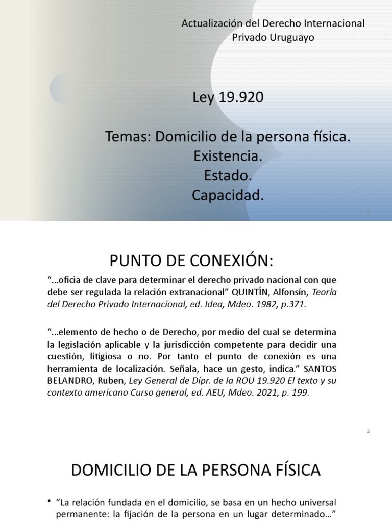 Ley 19920 Domicilio E - E - C | Descargar gratis PDF | Domicilio (Ley ...
