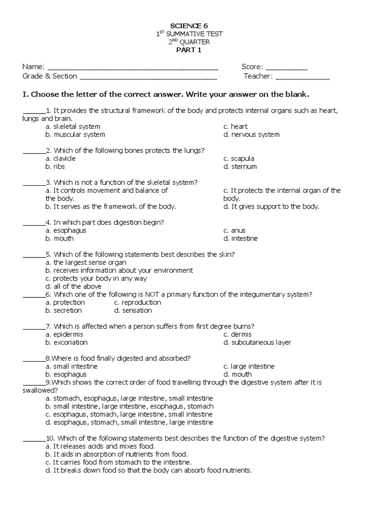 Summative Test Science 6 Q2 | PDF | Coral Reef | Rainforest