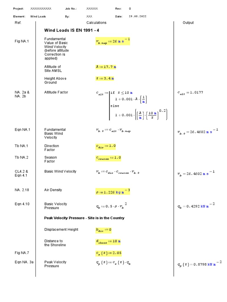 Wind Loads Is en 1991-1-4 | PDF | Applied And Interdisciplinary Physics ...