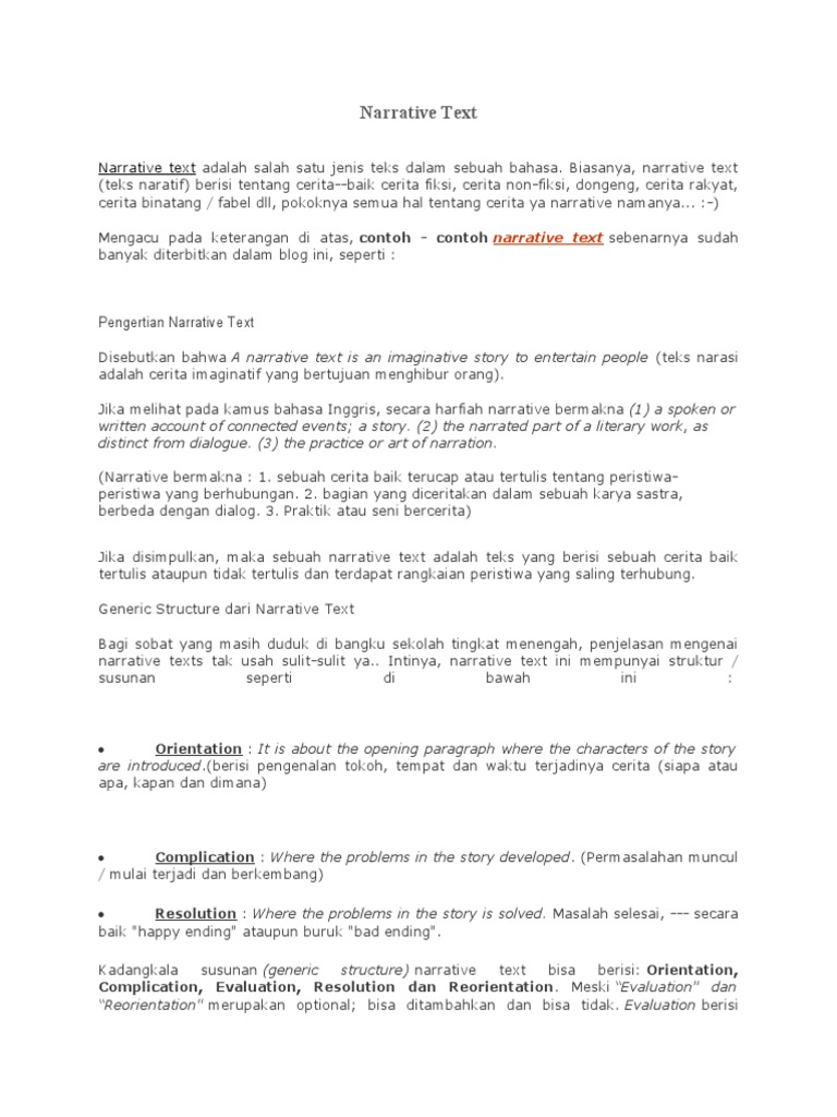 Narrative Text | PDF