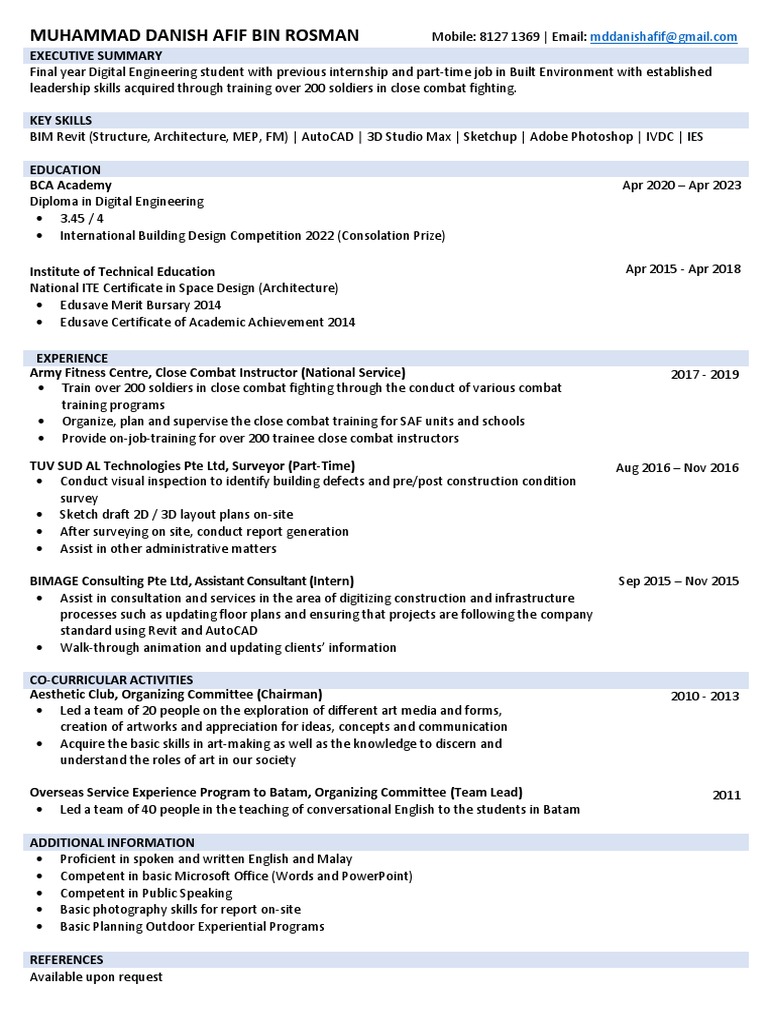 Digital Engineering Student Profile | PDF