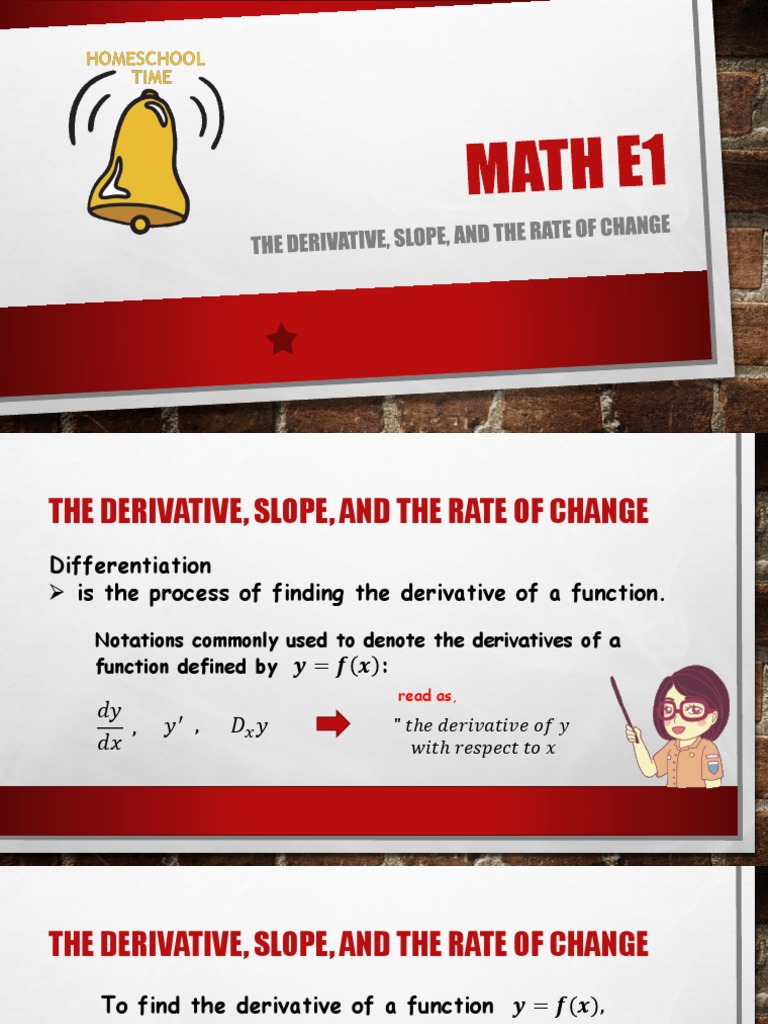 Understanding Derivatives and Slope | PDF | Derivative | Mathematical ...