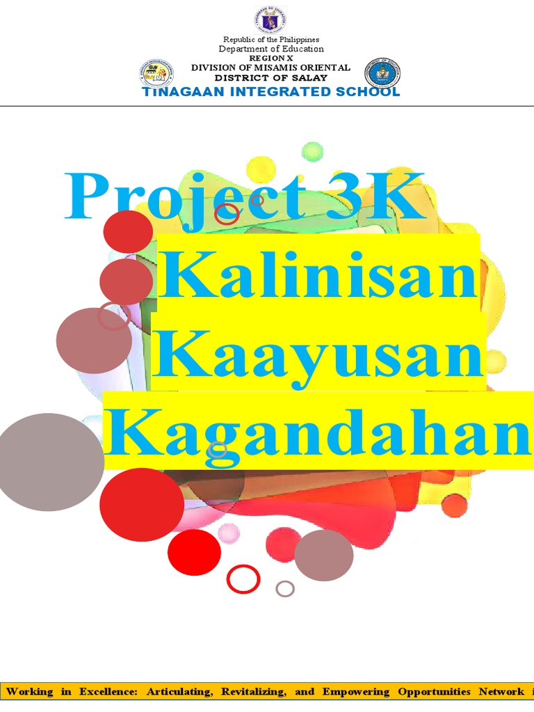 Project 3K Kalinisan Kaayusan Kagandahan: Tinagaan Integrated School ...