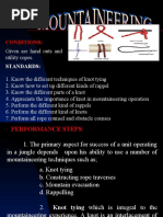 Rope Course and Knot Tying Techniques | PDF | Knot | Rope