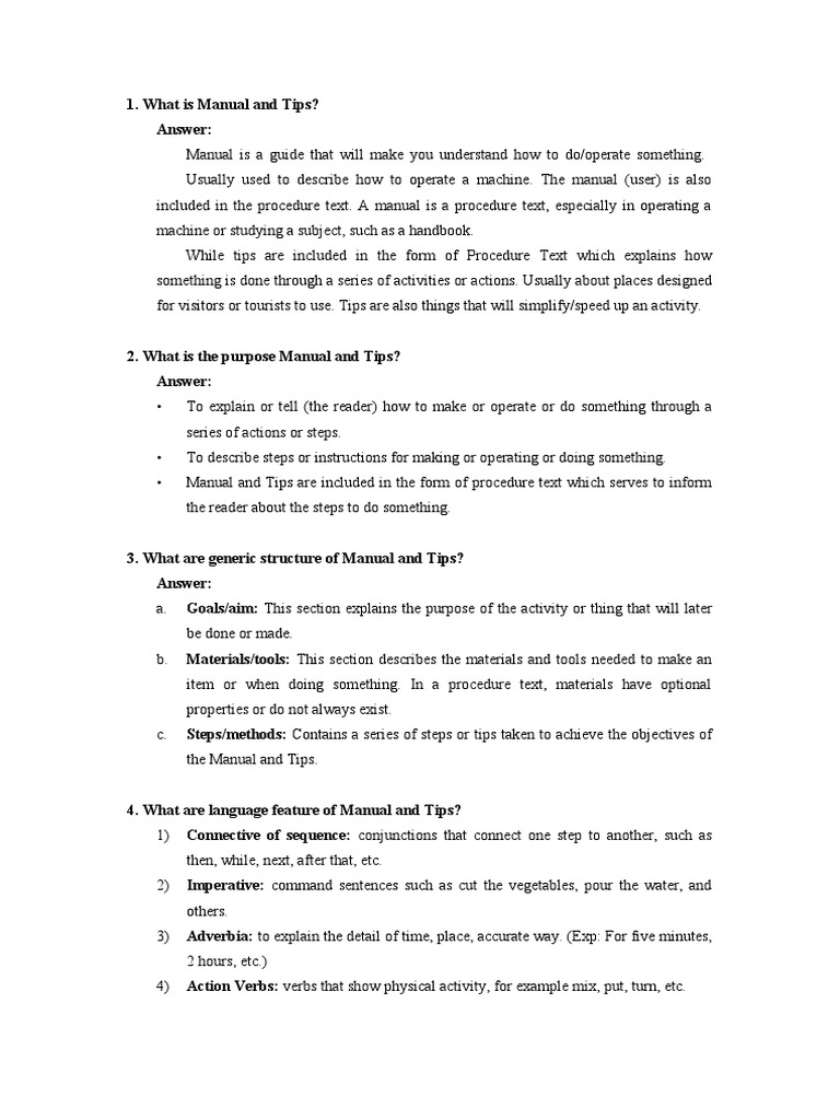 What Is Manual and Tips | PDF | Printer (Computing) | Garlic