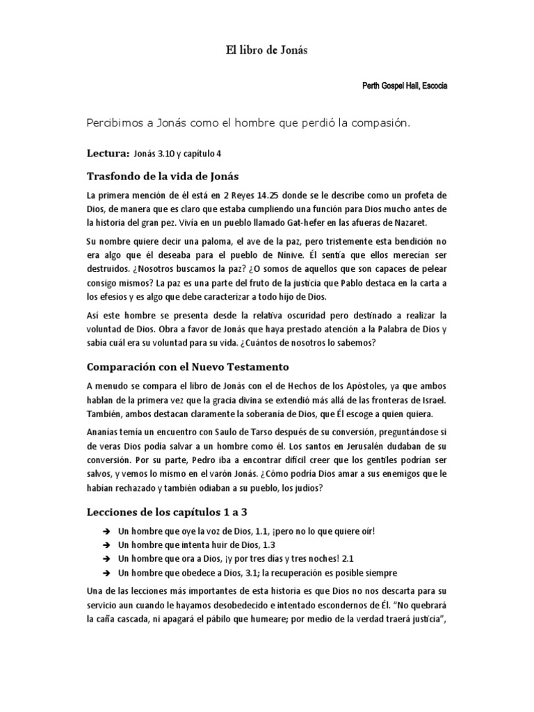122 El Libro de Jonás | PDF | Jonás | Pablo el apóstol